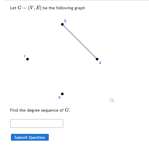 Solved Let G=(V,E) be ﻿the following graphcFind the degree | Chegg.com