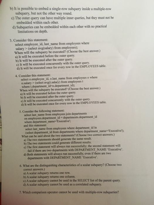 Solved 4. Which of the following statements are | Chegg.com