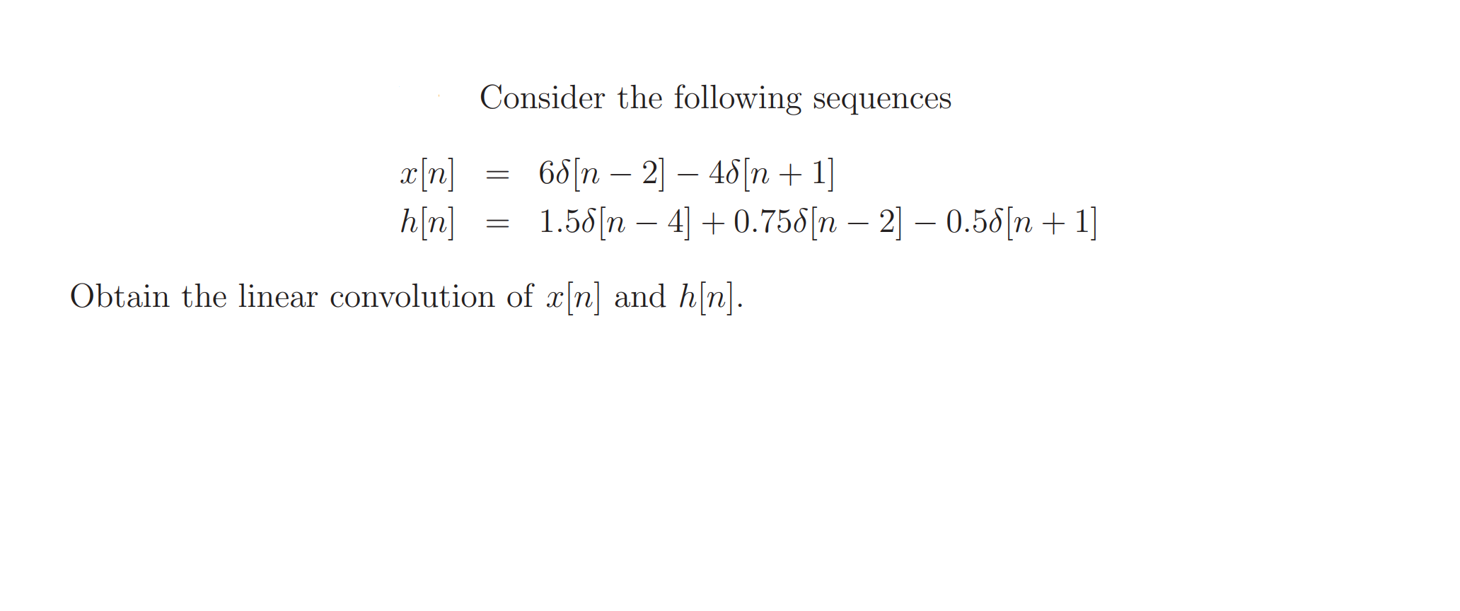 Solved Consider the following sequences | Chegg.com