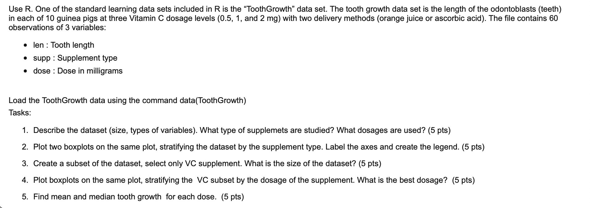 Solved Use R. One of the standard learning data sets | Chegg.com