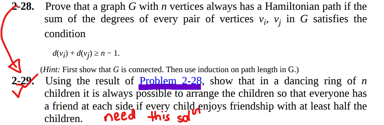 Solved Prove that a graph G with n vertices always has a | Chegg.com