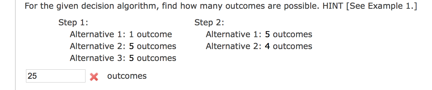 For the given decision algorithm, find how many | Chegg.com