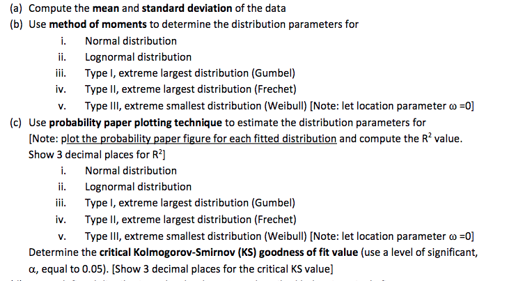 Solved (a) Compute the mean and standard deviation of the | Chegg.com