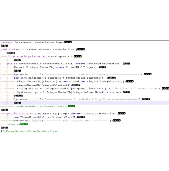 Solved Lab 05 Threads Runnable Interface This assignment | Chegg.com