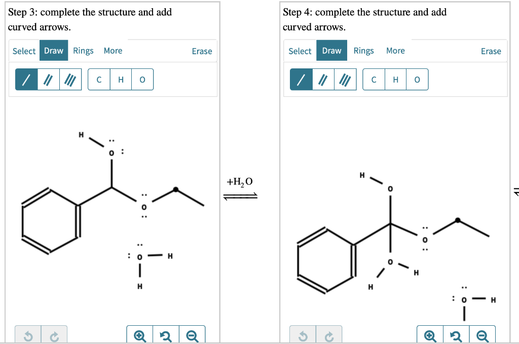 Solved Complete the mechanism for the given reaction by | Chegg.com