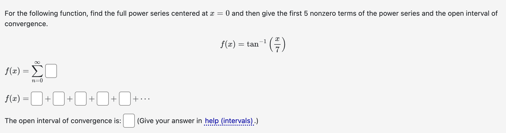Solved For the following function, find the full power | Chegg.com