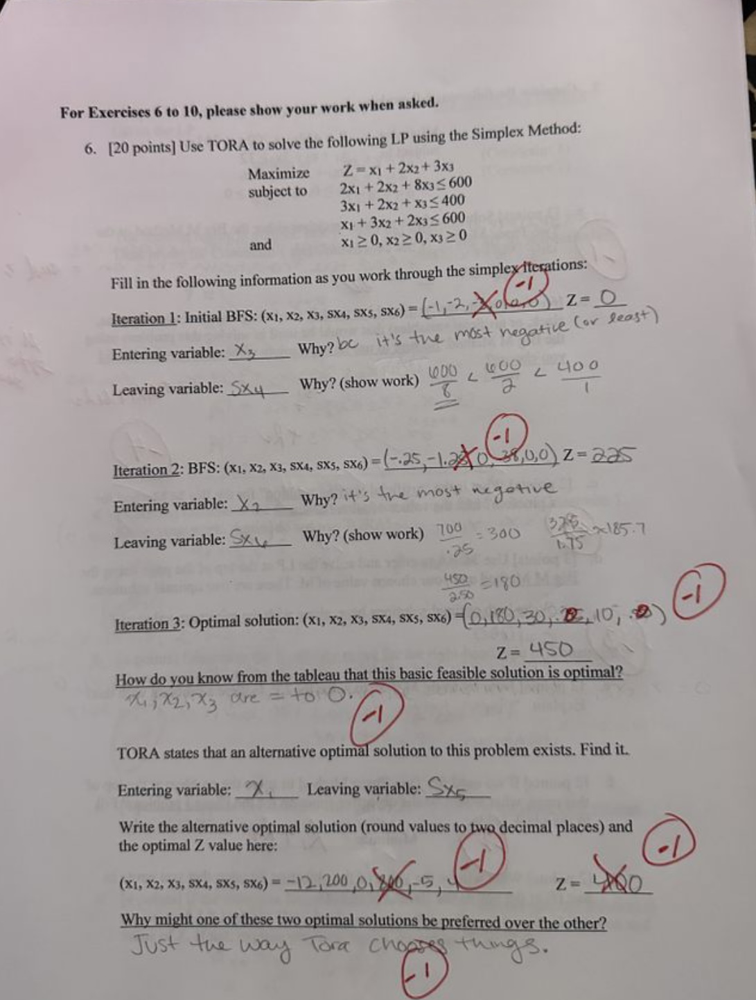 Solved For Exercises 6 to 10, please show your work when | Chegg.com