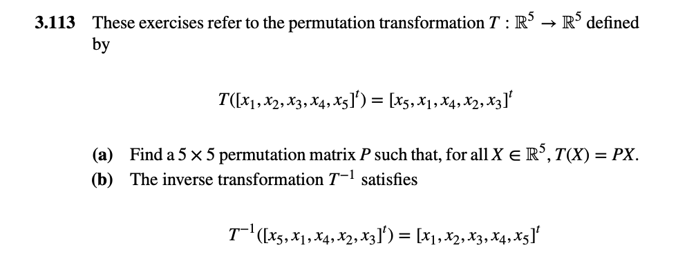Solved 313 These exercises refer to the permutation | Chegg.com