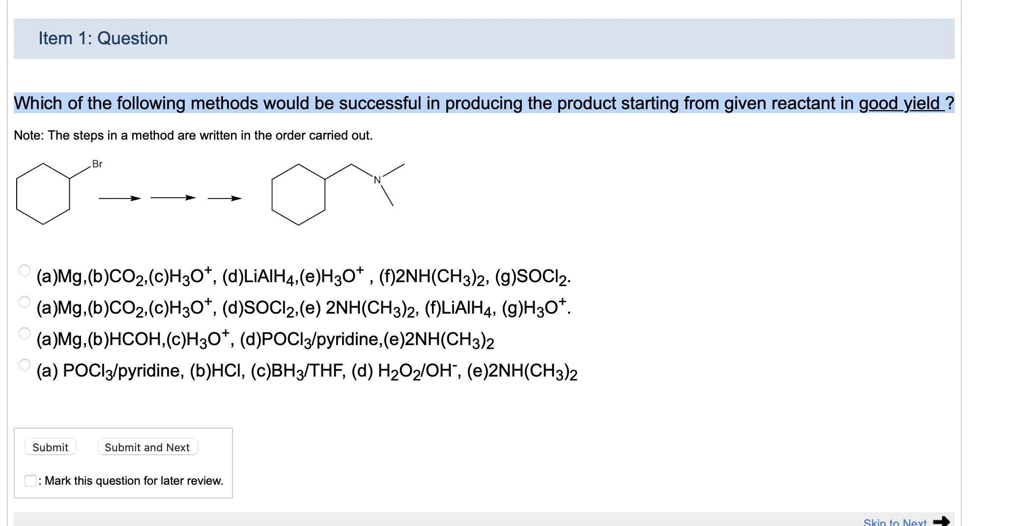 Solved Which of the following methods would be successful in | Chegg.com