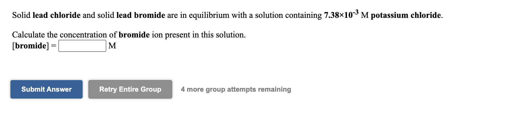 Solved Solid lead chloride and solid lead bromide are in | Chegg.com