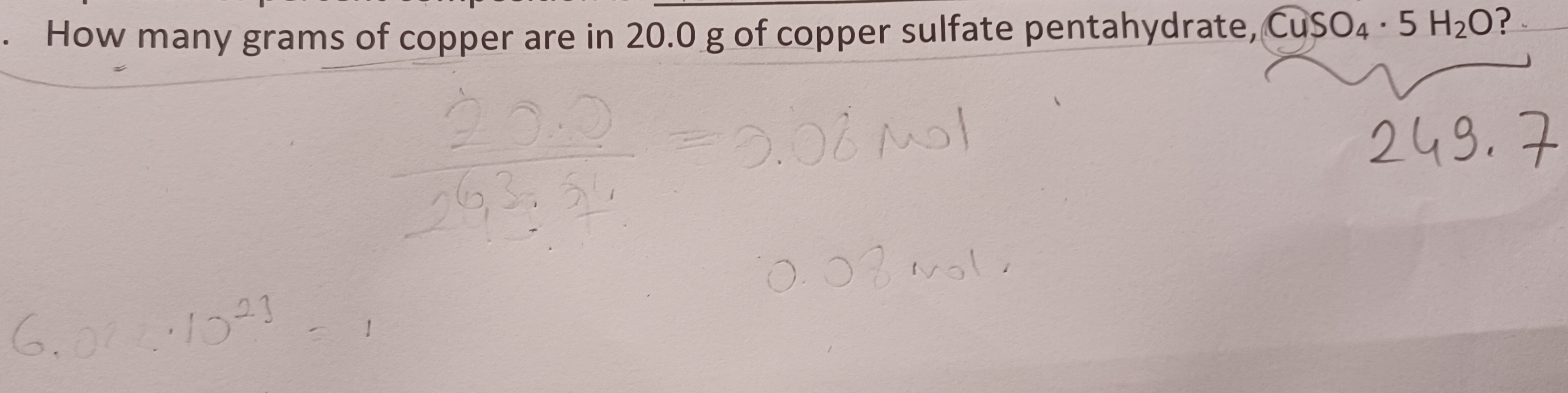 Solved How many grams of copper are in 20.0 g of copper | Chegg.com