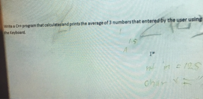 Solved Write a C++ program that calculates and prints the | Chegg.com