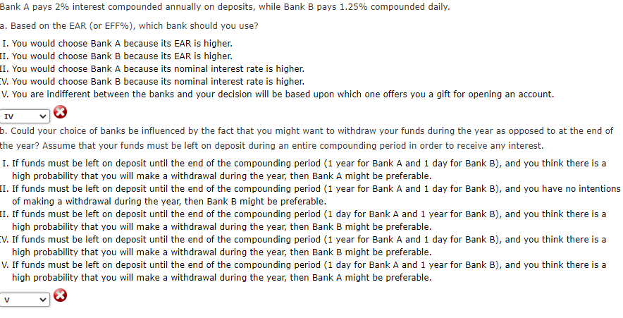Solved Bank A pays 2% interest compounded annually on | Chegg.com