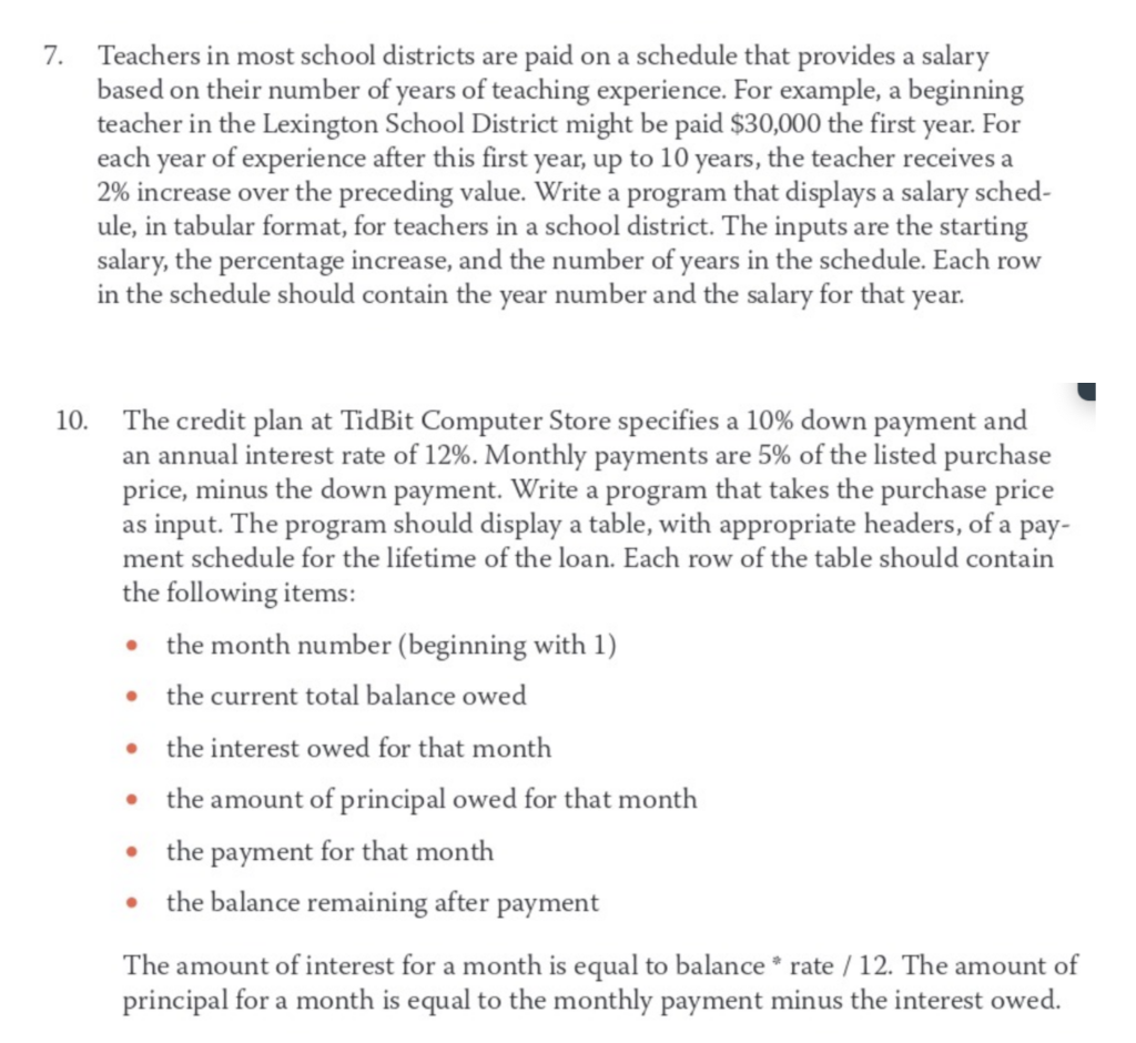 Solved 7. Teachers in most school districts are paid on a | Chegg.com