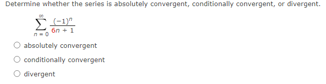 Solved Determine whether the series is absolutely | Chegg.com