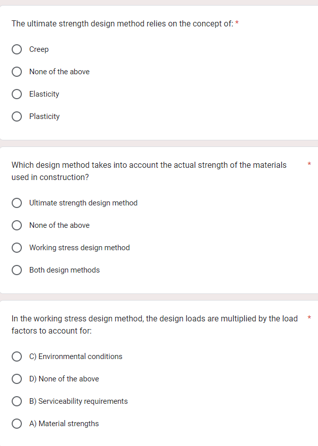 Solved Which design method is commonly used for the design | Chegg.com