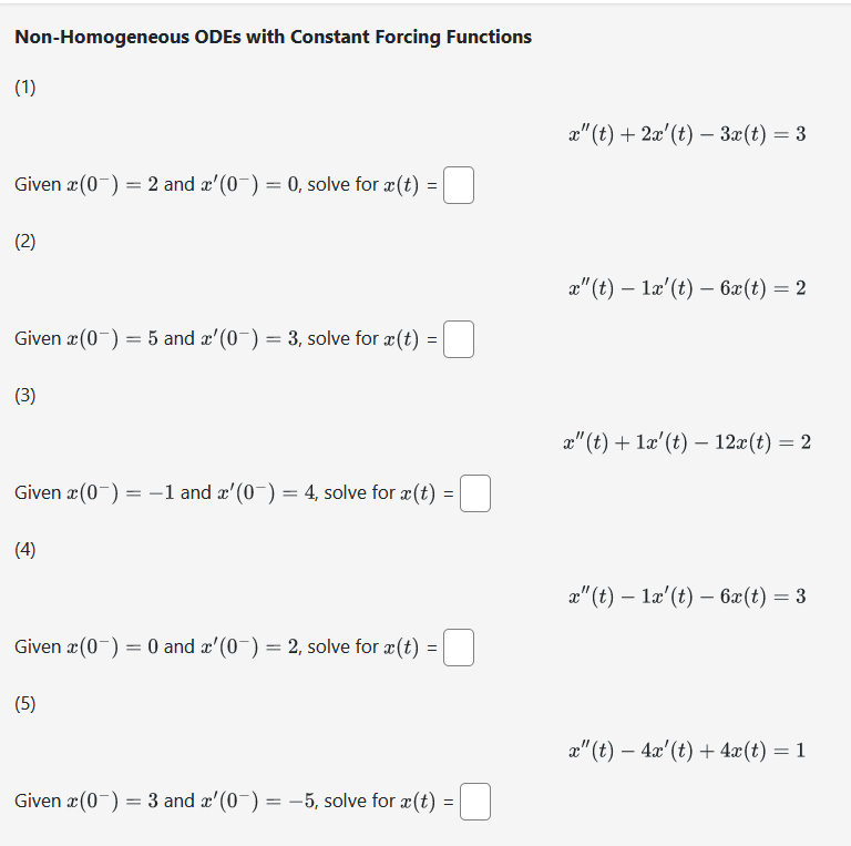 Solved Urgent Help Differential Equations - Please answer in | Chegg.com