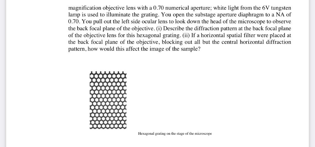 4. (75 Points Total) Abbe's proved his theory of | Chegg.com