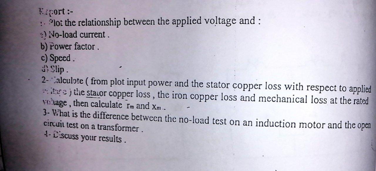 Solved port:- Plot the relationship between the applied | Chegg.com