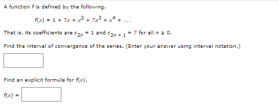 Solved A function f ﻿is defined by the | Chegg.com