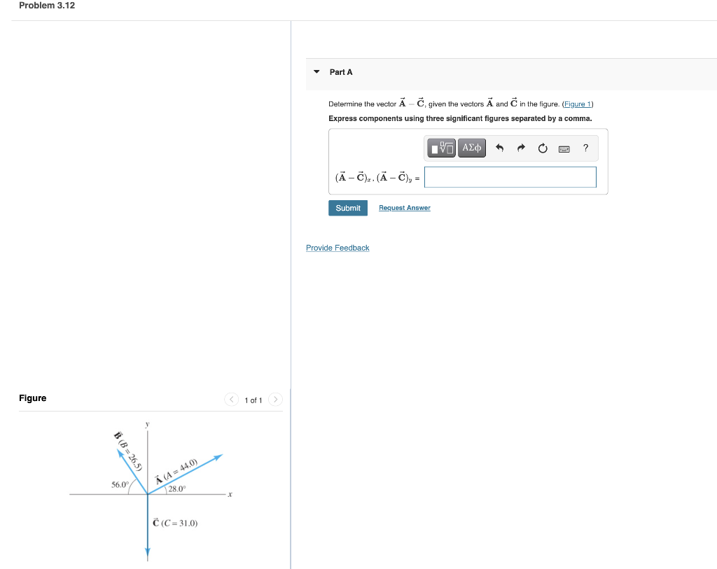 Solved Problem 3.12 Part A Determine the vector A-, given | Chegg.com
