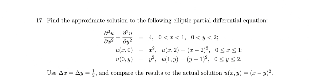 Solved 7. Find the approximate solution to the following | Chegg.com