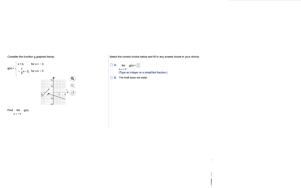Solved Consider The Function G Graphed Below Select The