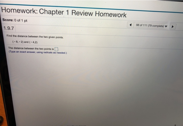 Solved Homework Chapter 1 Review Homework Score 0 Of 1 Pt