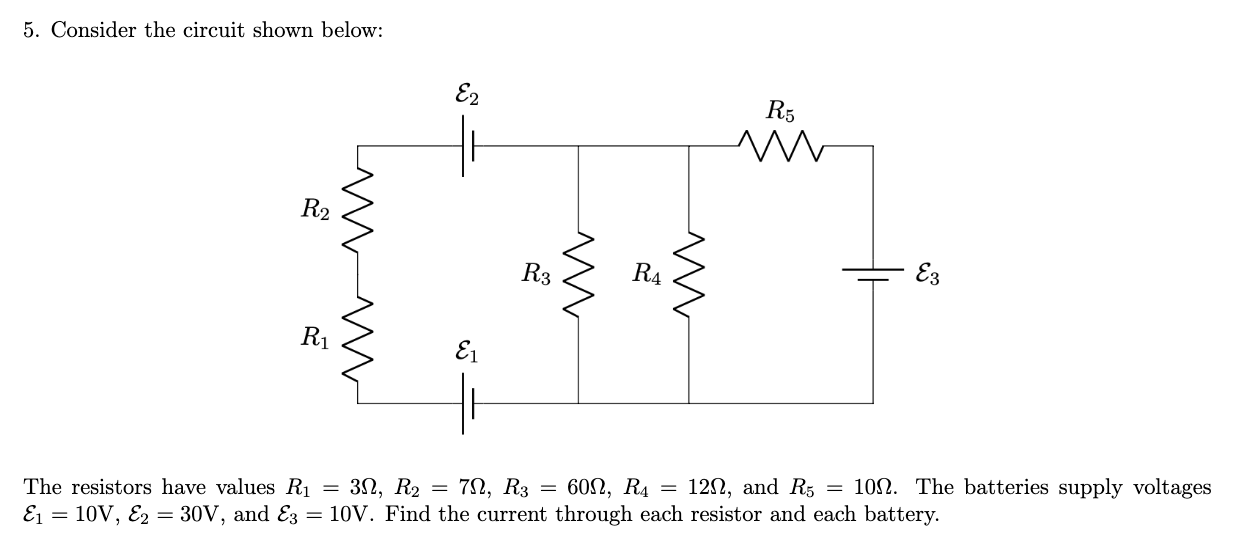 Solved Consider the circuit shown below: The resistors have | Chegg.com