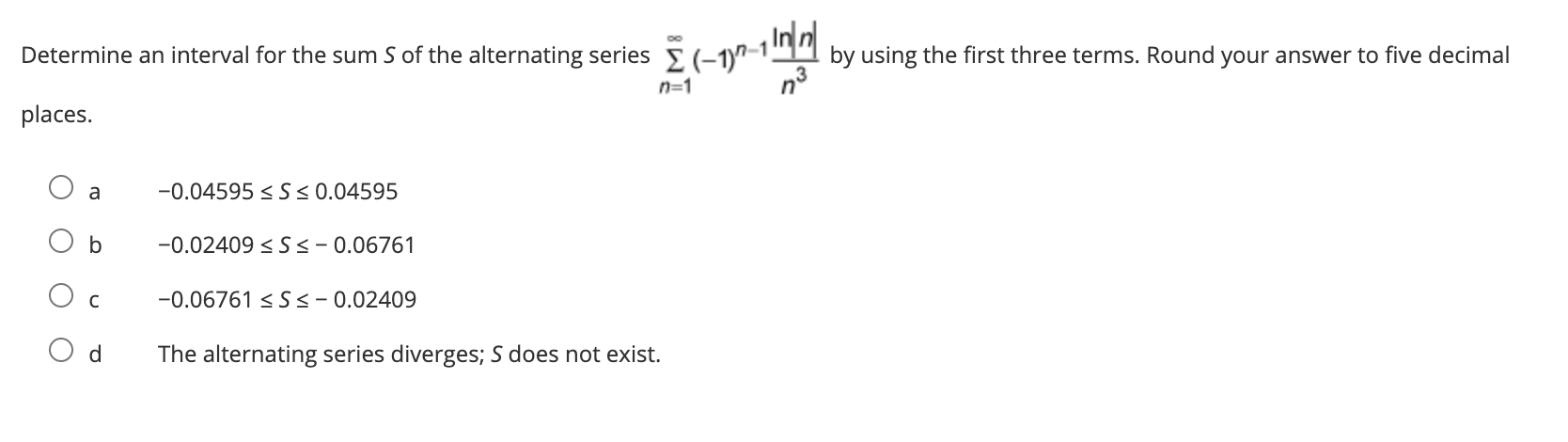 Solved Determine an interval for the sum S of the | Chegg.com