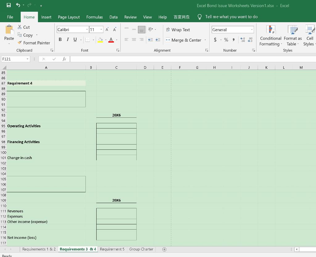 Solved H. Excel Bond Issue Worksheets Version 1.xlsx - Excel | Chegg.com