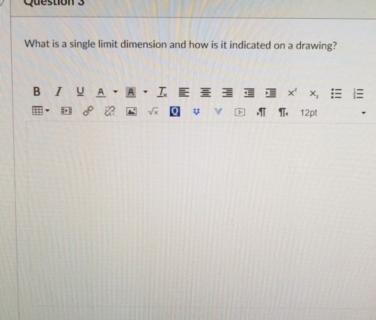 Solved What is a single limit dimension and how is it | Chegg.com