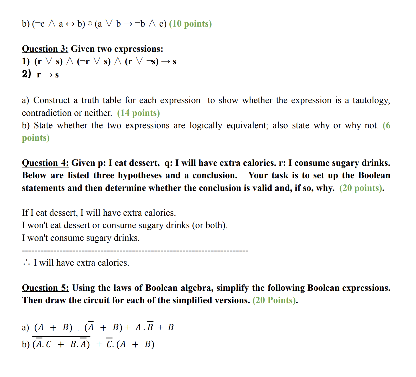 Solved Question 1: Translate each of the first two of the | Chegg.com