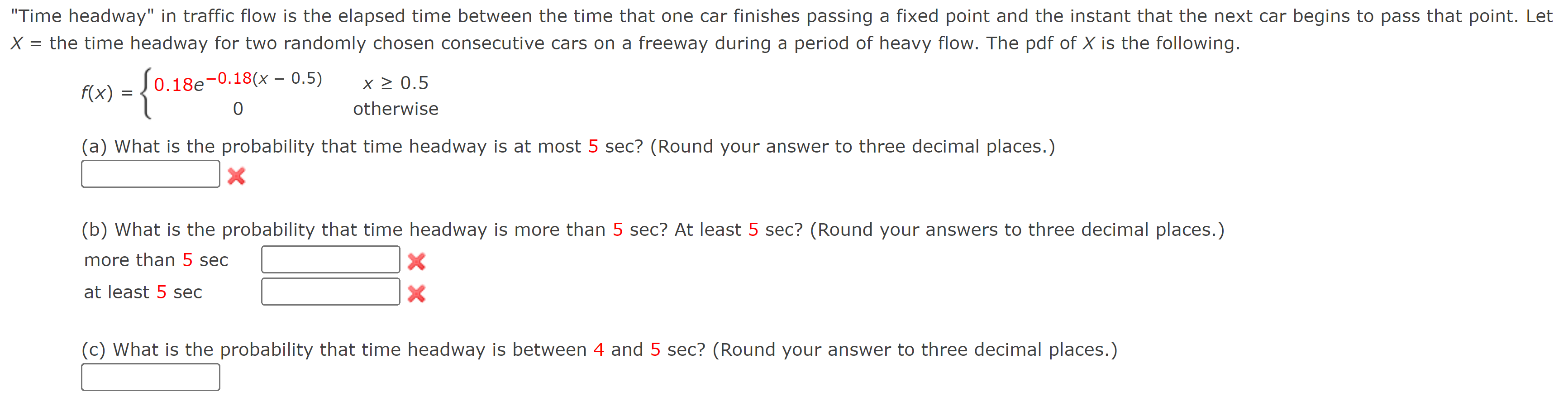 Solved "Time headway" in traffic flow is the elapsed time | Chegg.com