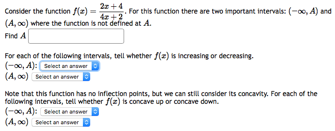 Solved Consider the function f(x)=4x+22x+4. For this | Chegg.com