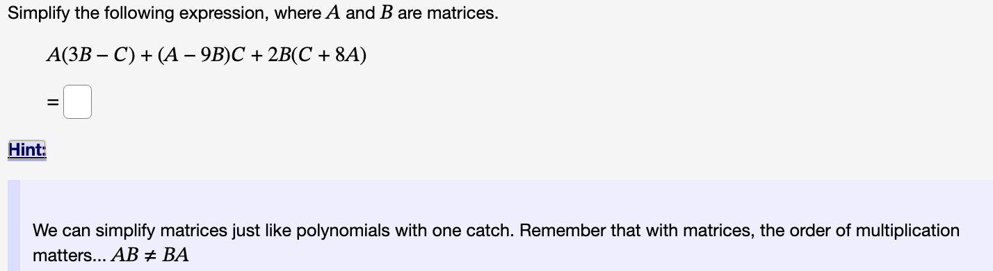 Solved Simplify the following expression, where A and B are | Chegg.com