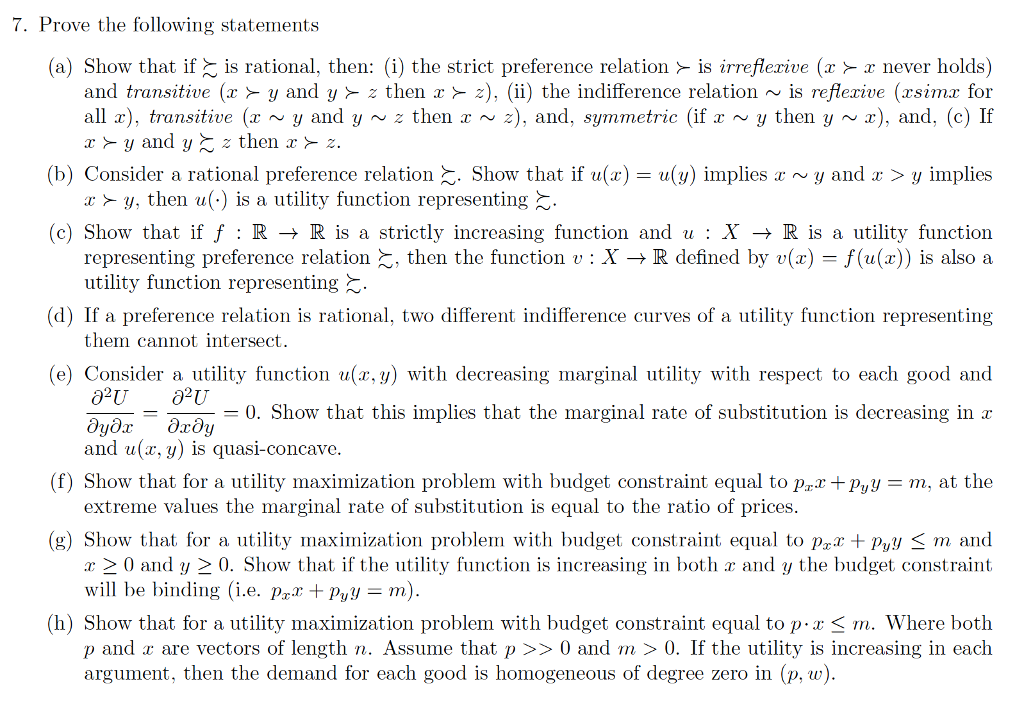 Solved 7. Prove the following statements (a) Show that i is | Chegg.com