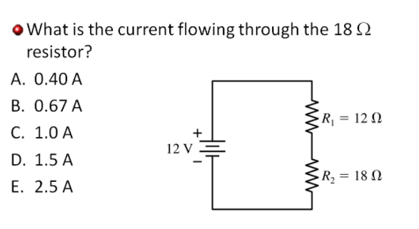 Solved What is the current flowing through the 182 resistor? | Chegg.com
