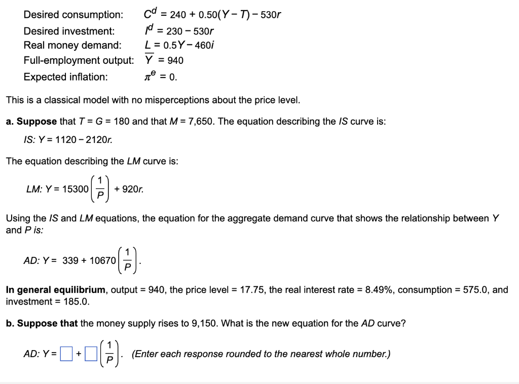 Solved This is a classical model with no misperceptions | Chegg.com