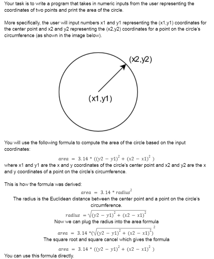 Solved Your task is to write a program that takes in numeric | Chegg.com