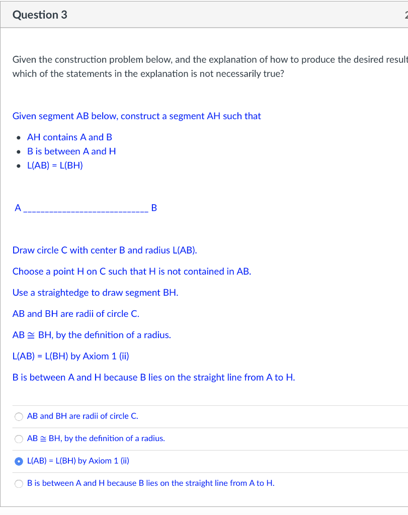 Solved Question 3 Given the construction problem below, and | Chegg.com