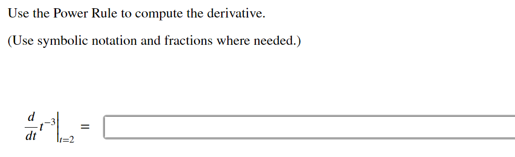Solved Use the Power Rule to compute the derivative.(Use | Chegg.com