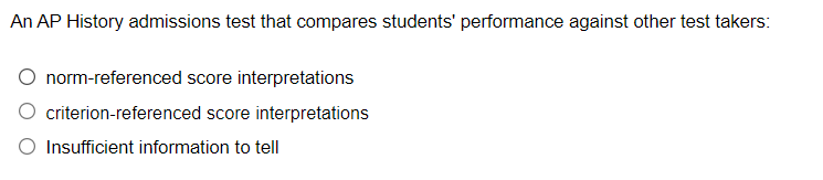 Solved An AP History admissions test that compares students' | Chegg.com