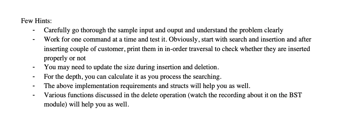 Solved Please code in CPlease help me with command 5 of the | Chegg.com