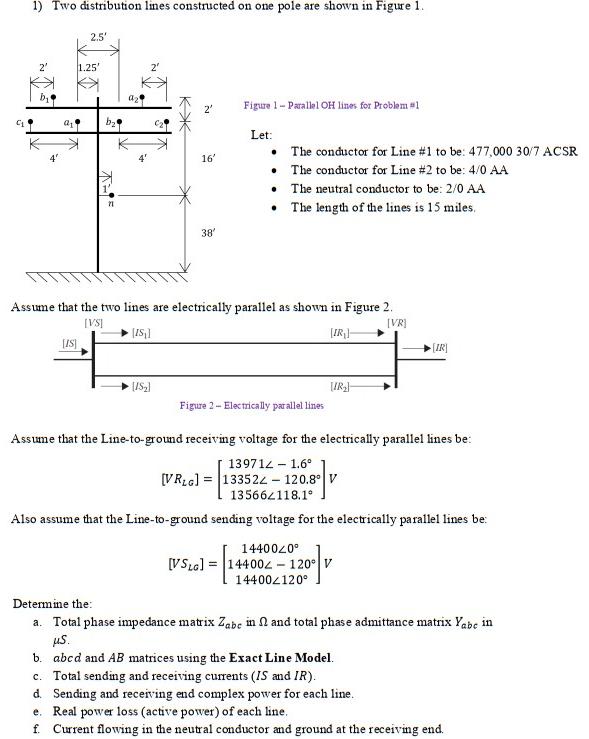 Figure 1 - Parallel OH lines for Problem "1 Let: - | Chegg.com