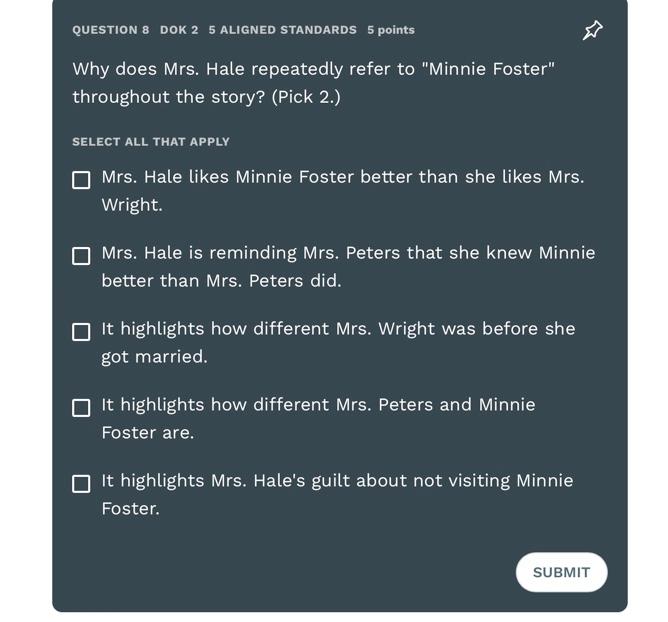Solved Why does Mrs. Hale repeatedly refer to "Minnie | Chegg.com
