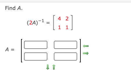 Solved Find A. (2A)-1 - [12] A = | Chegg.com