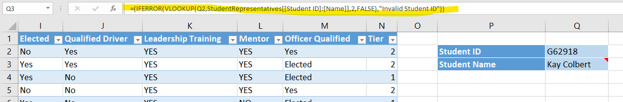 8. Lael wants a quick way to look up students by | Chegg.com
