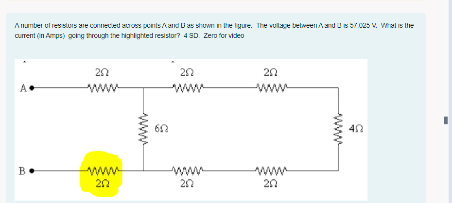 Solved A number of resistors are connected across points A | Chegg.com