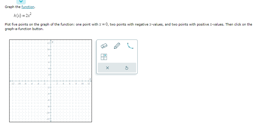 Solved Graph The Function Hx2x2 Plot Five Points On The 